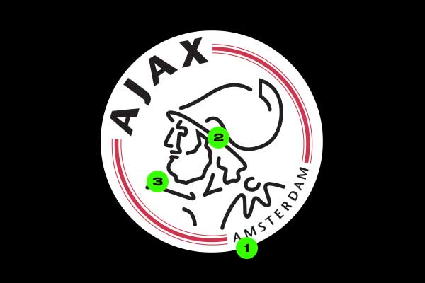 AJAX logo is kernmerkend voor een rijke geschiedenis